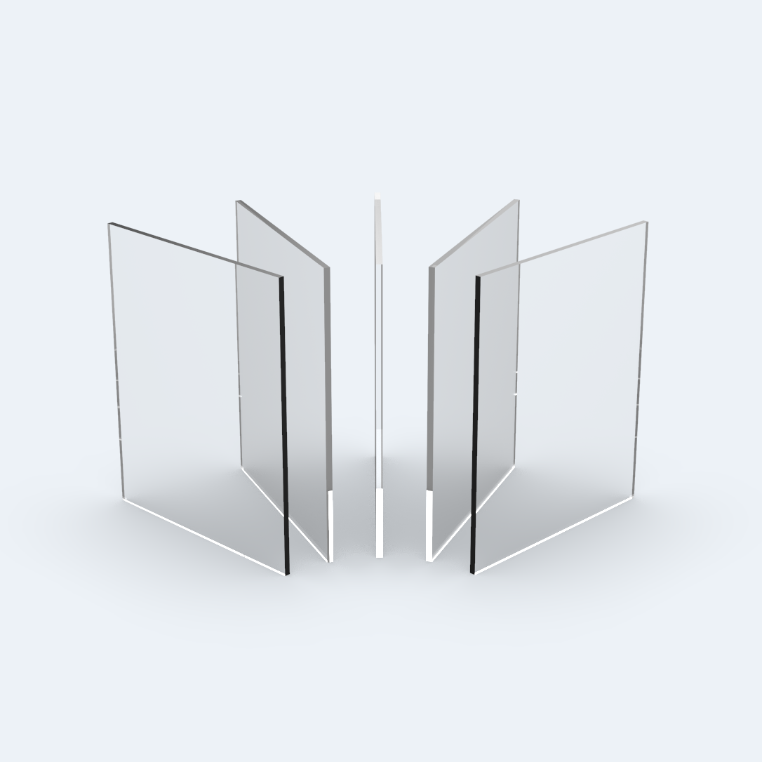 PLEXIGLAS® XT 4 mm farblos, Plexiglasplatten transparent, Zuschnitte aus Plexiglas